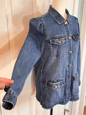 GAP | Jackets & Coats | Gap Dark Indigo Denim Chore Jacket Medium 4 ...